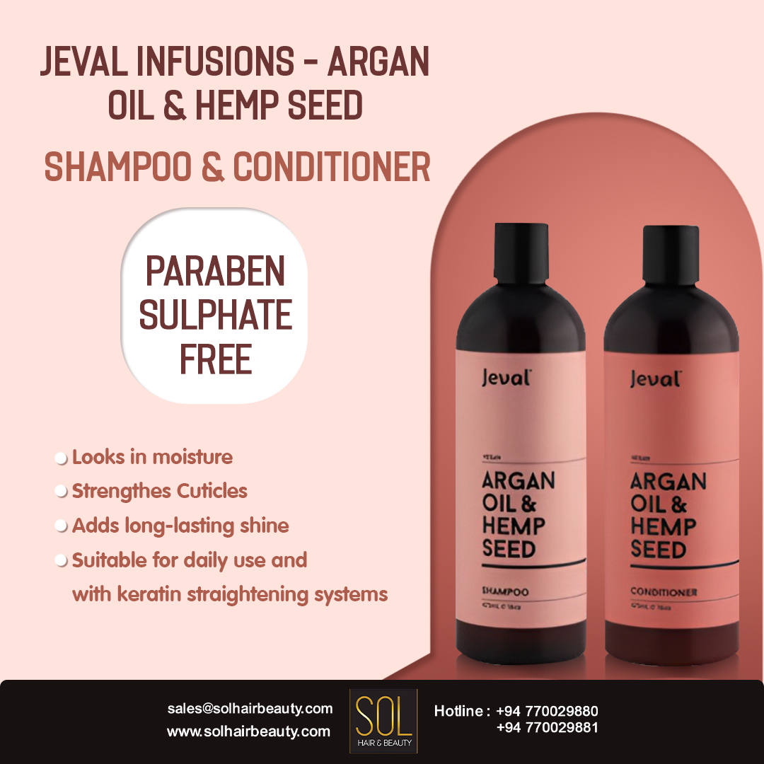 Jeval Infusions - Argan Oil & Hemp Seed Shampoo & Conditioner Duo Pack ...