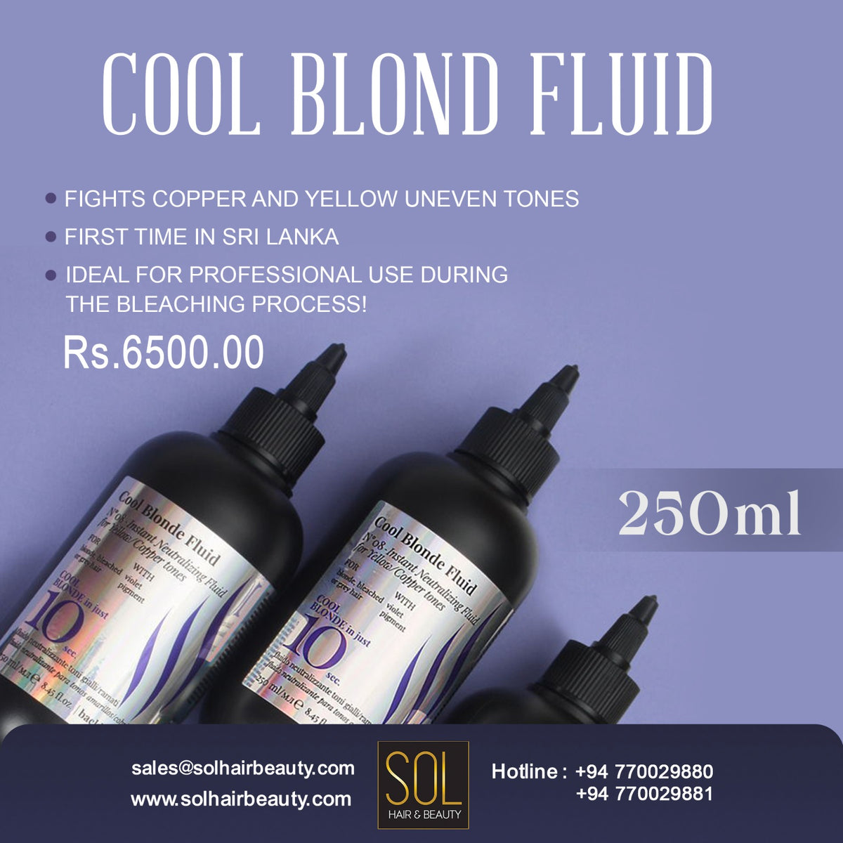 COOL BLONDE FLUID N°08 - Instant Neutralizing Fluid for Yellow/Copper ...